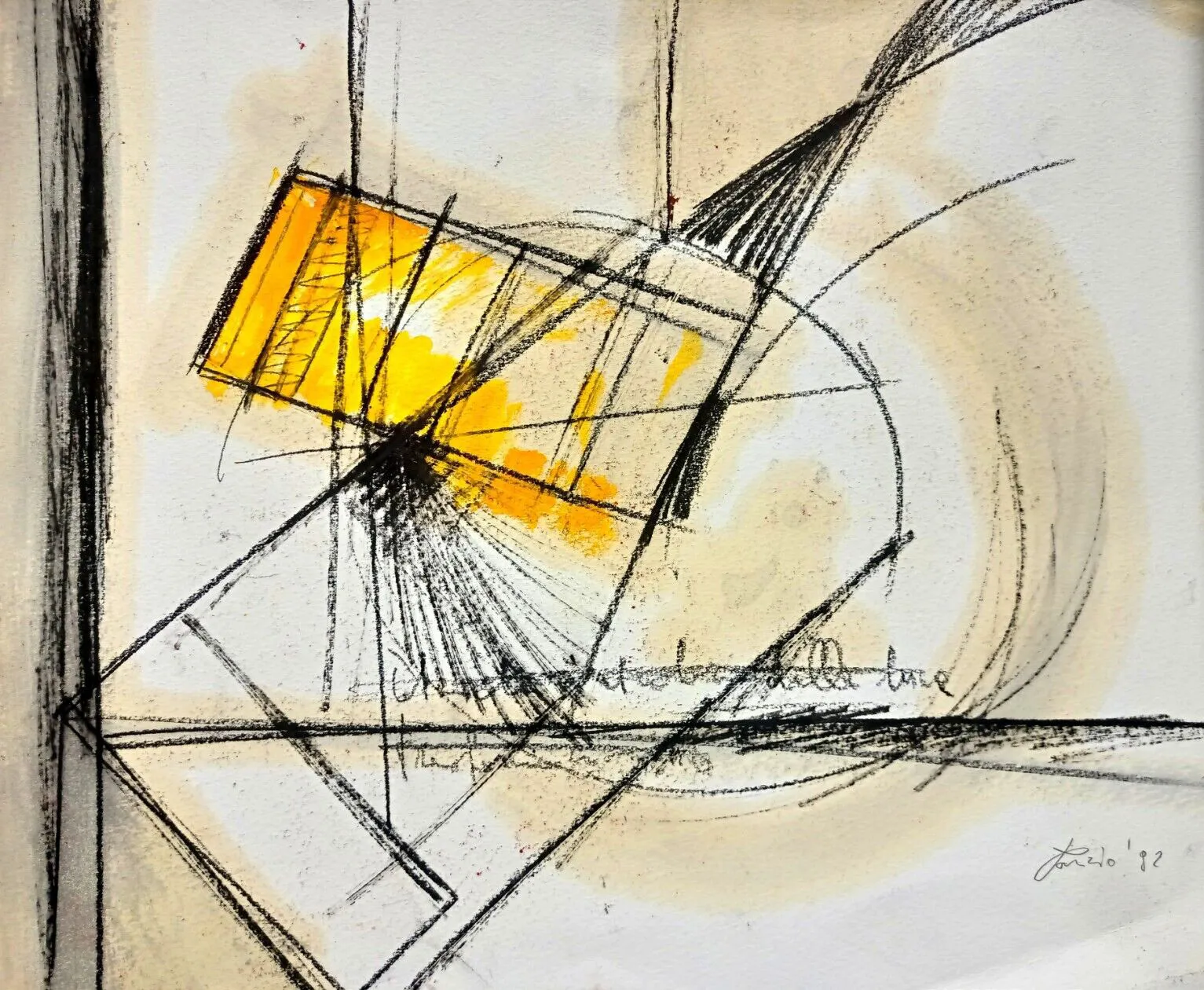 Lee Porzio, Abstract Composition, 1992, Oil | Chairish