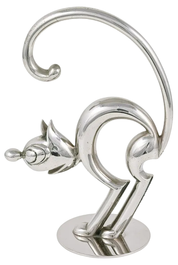 Felix the Cat Figurine from Werkstatte Hagenauer, 1930 | Chairish