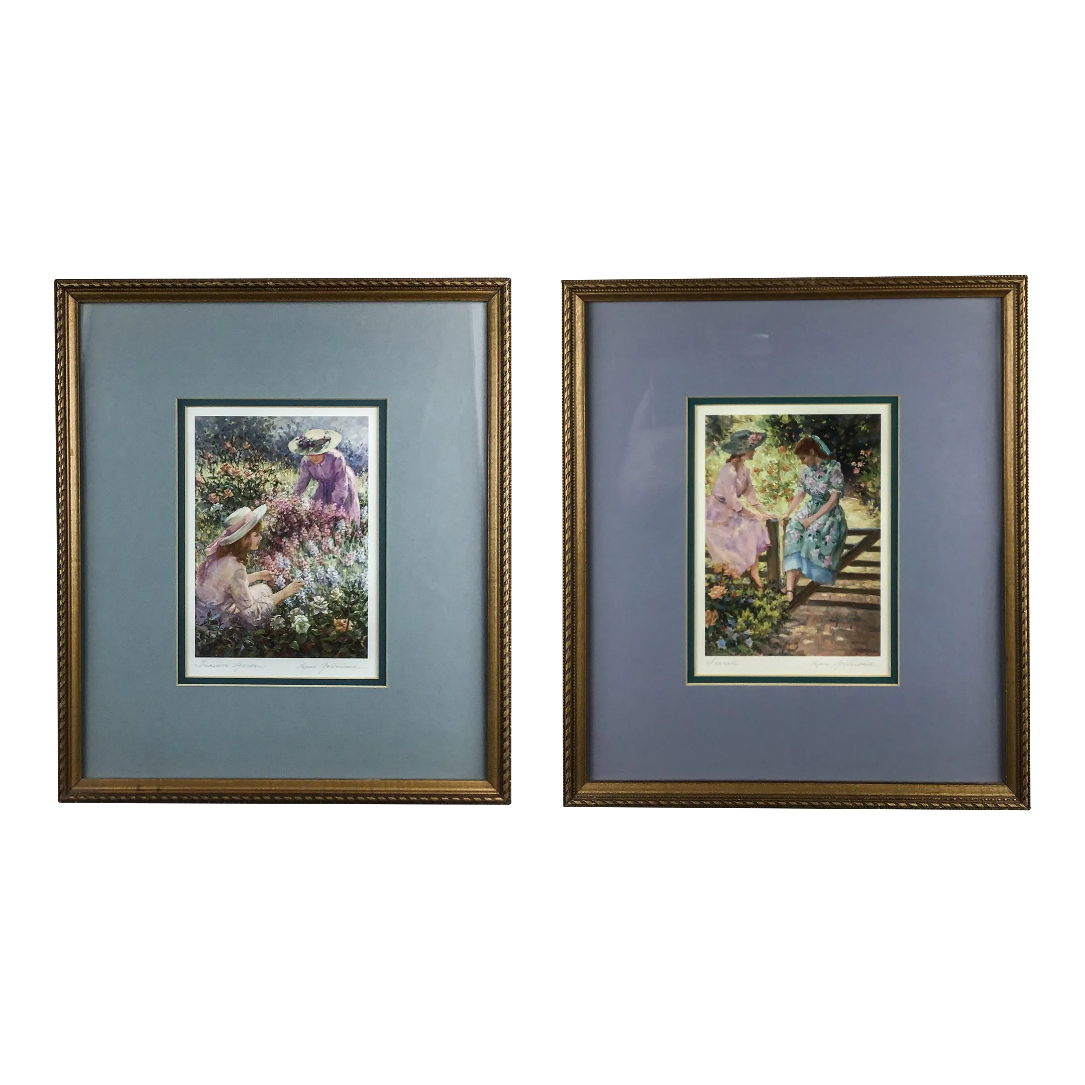 Vintage Set of Lynn Gertenbach Framed Prints | Chairish