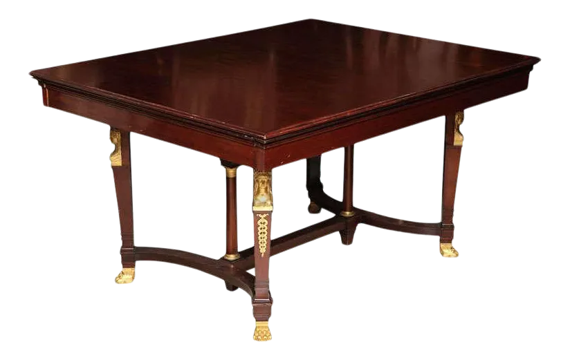 Empire Style Dining Room Table | Chairish