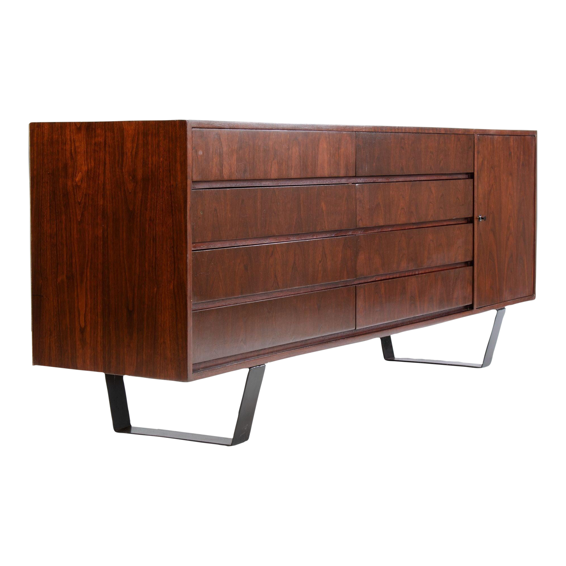 Substantial Mid Century Modern Credenza / Sideboard / Long Dresser on ...
