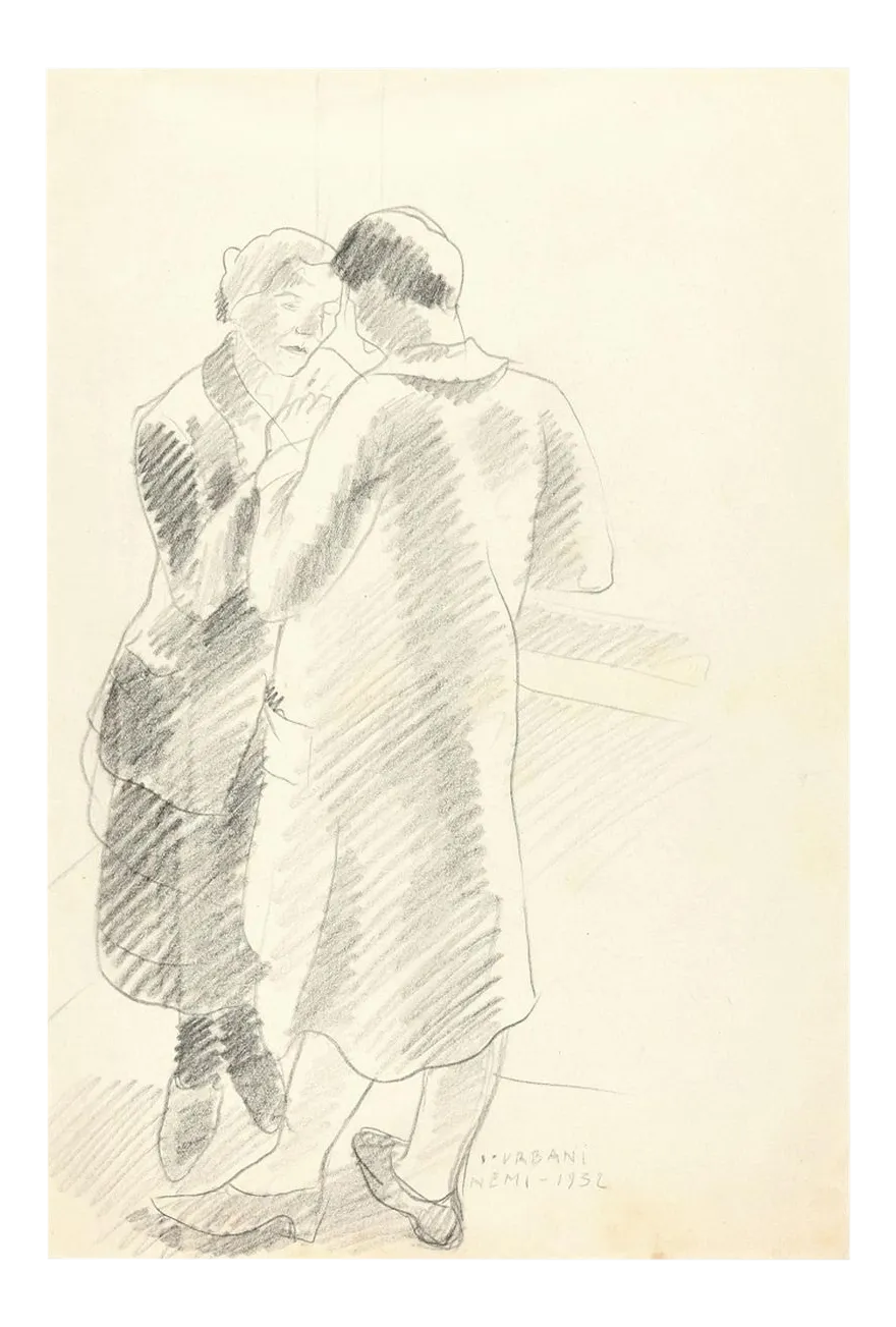Pencil Sketches Of Hugging