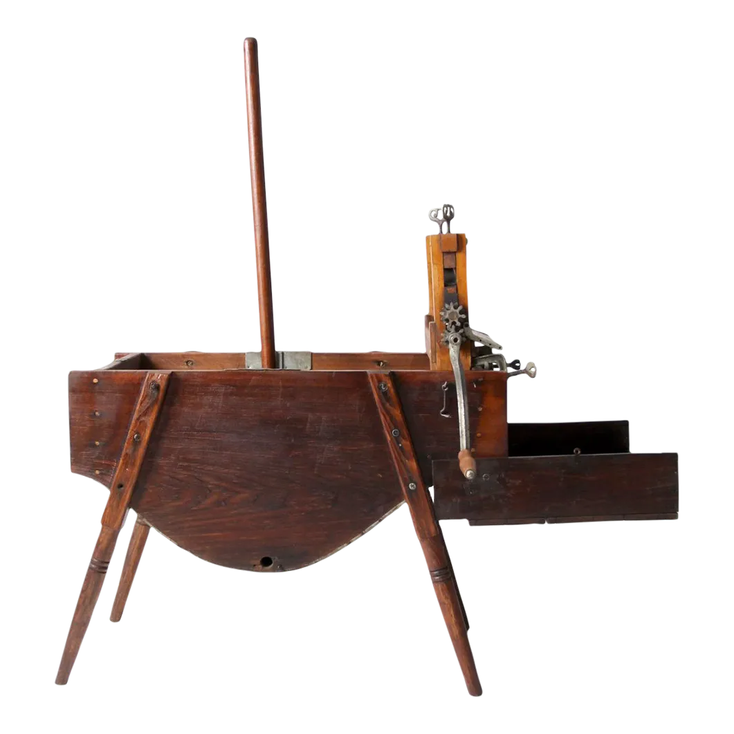 Antique Brighton Wringer With Laundry Wash Stand | Chairish