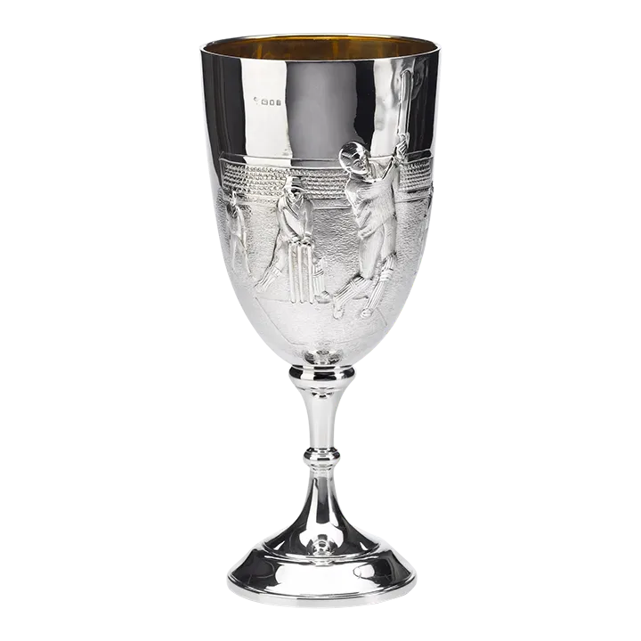 Sterling Silver Cricket Trophy, Circa 1923 | Chairish