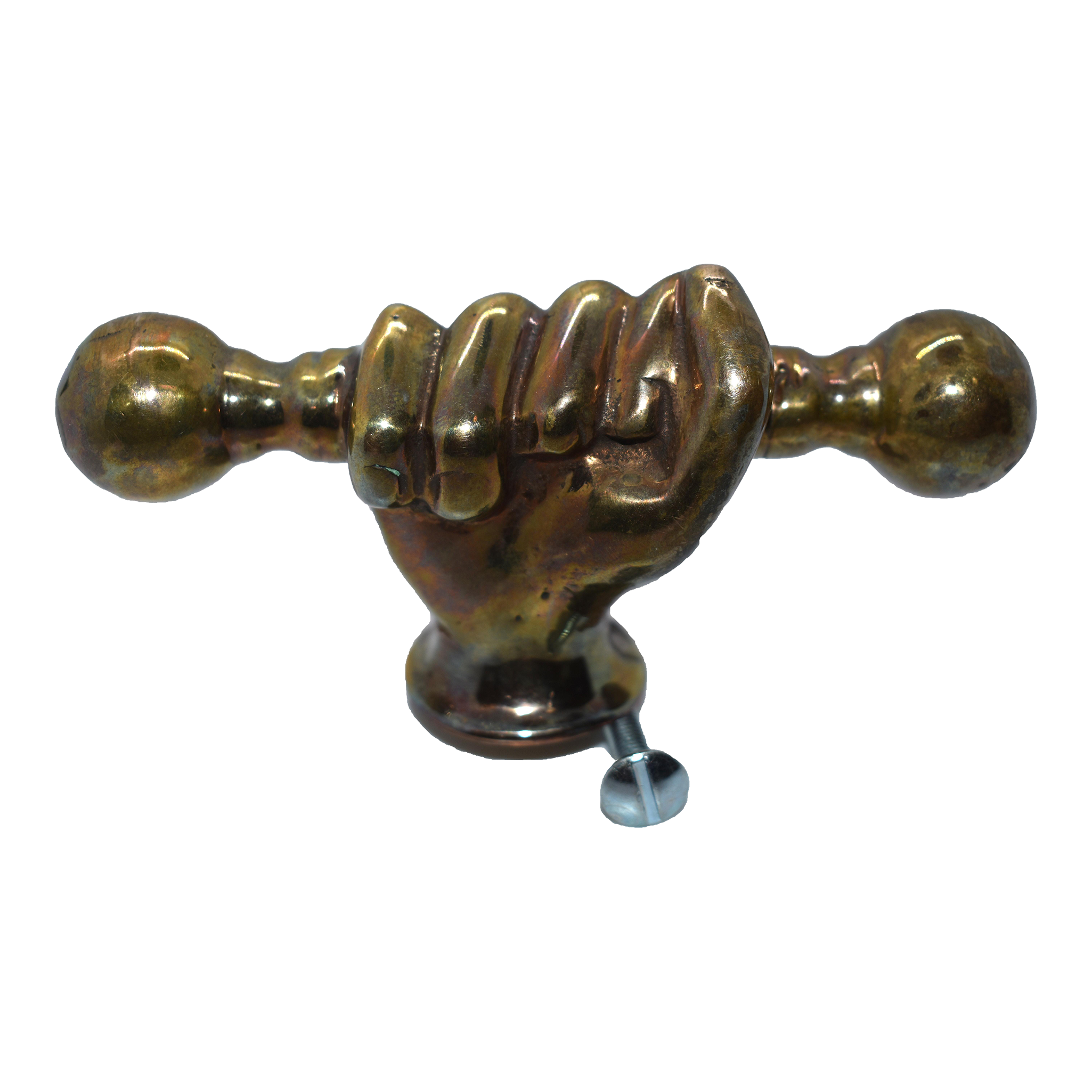 1990s Cast Brass Hand Pull | Chairish