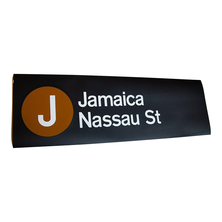 1980s New York City Subway 'J' Train Sign | Chairish