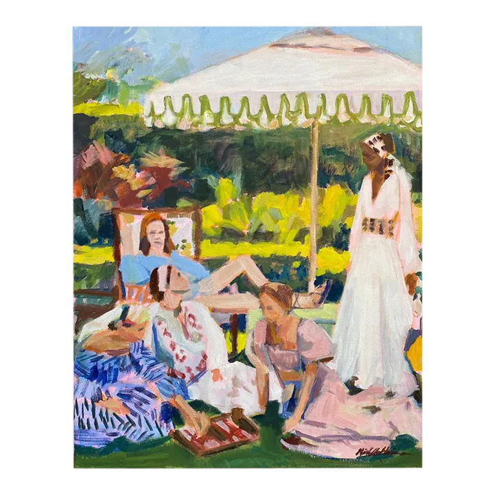 "Lunching Ladies" Contemporary Figurative Original Fine Art Print by ...