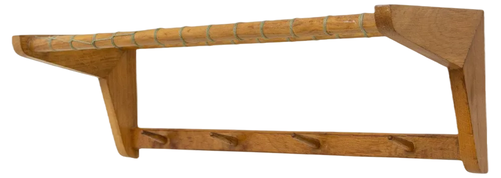 Mid-Century Czechoslovakian Wall Shelf from Jizba, 1960s | Chairish