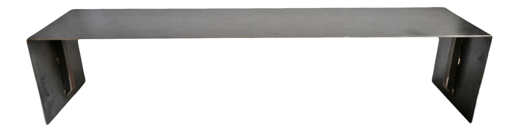 Steel Waterfall Bench | Chairish