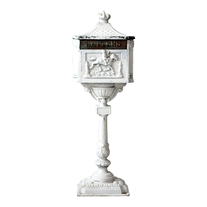 Antique Cast Iron Mailbox | Chairish
