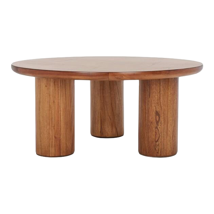 Mork 3 Leg Round Coffee Table - Natural | Chairish
