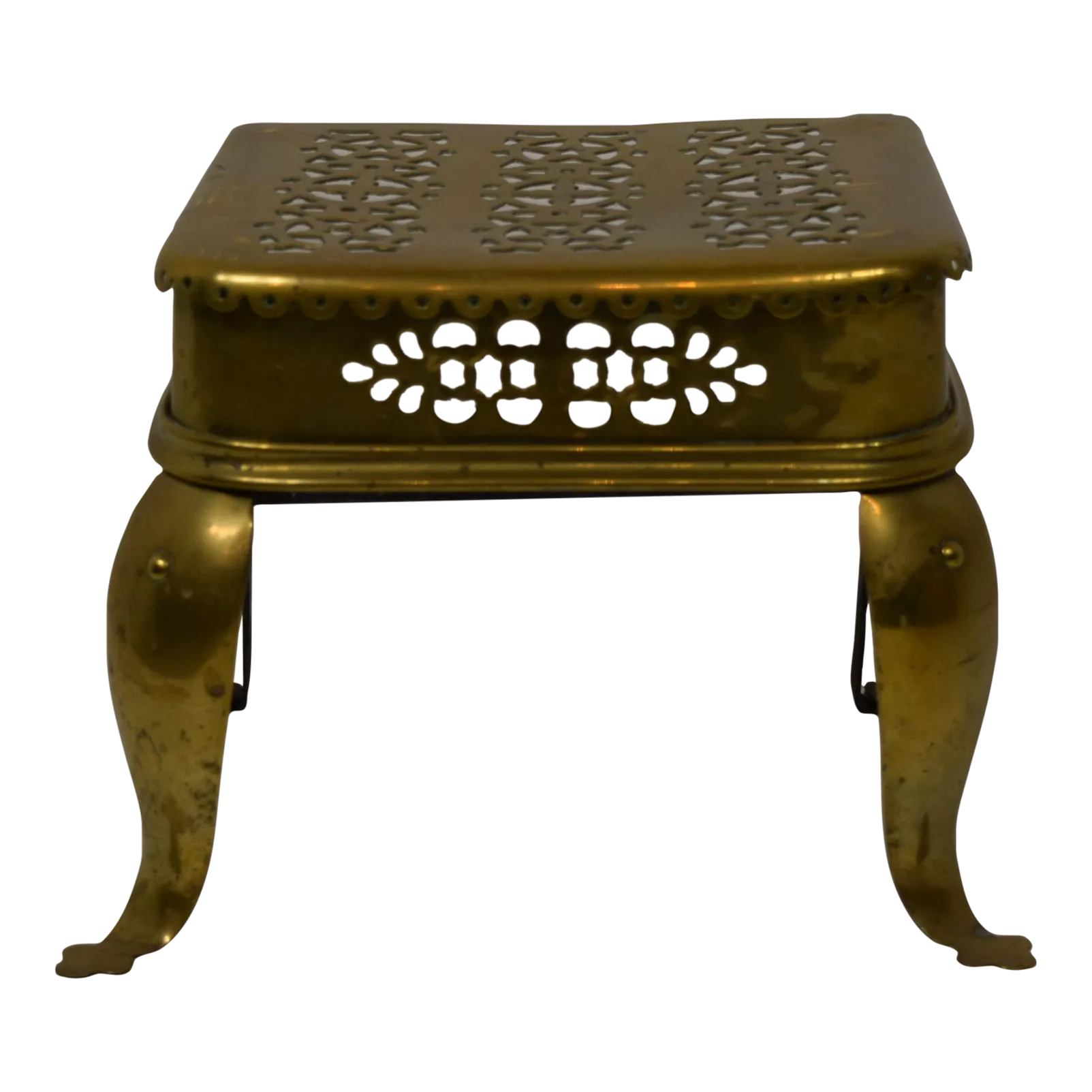 Mid-19th Century Victorian Brass & Iron Footman | Chairish