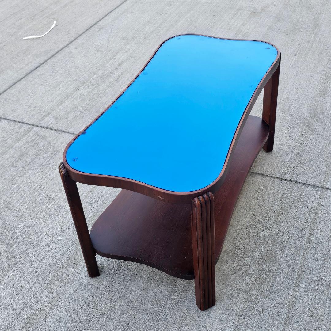 Vintage Cobalt Table Top Barcelona Tile Tables: Faded Cobalt Blue With