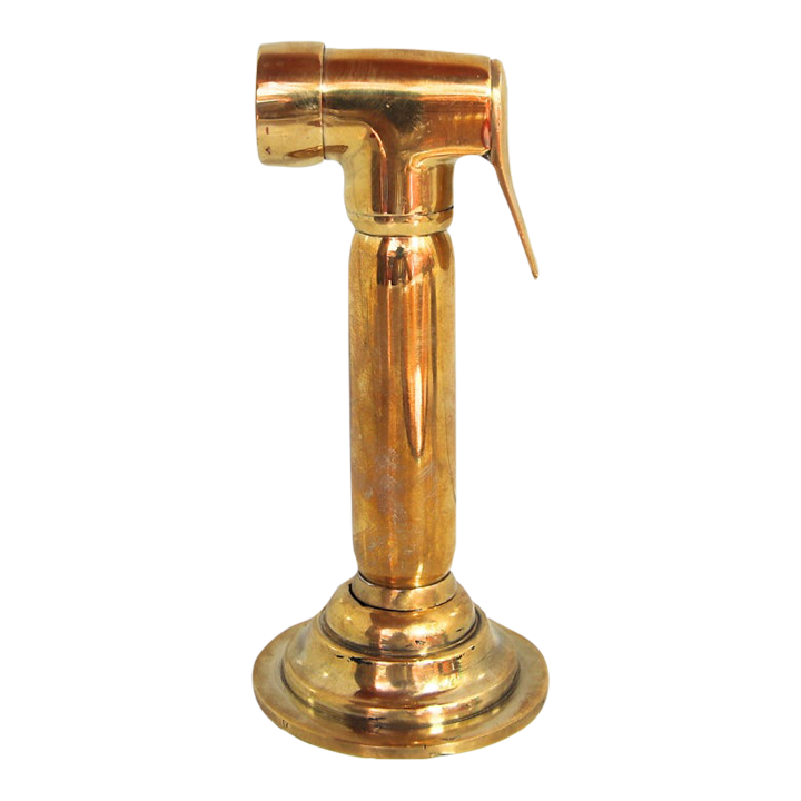 Solid Brass Kitchen Hand Sprayer, Unlacquered Brass Kitchen Sink Side ...