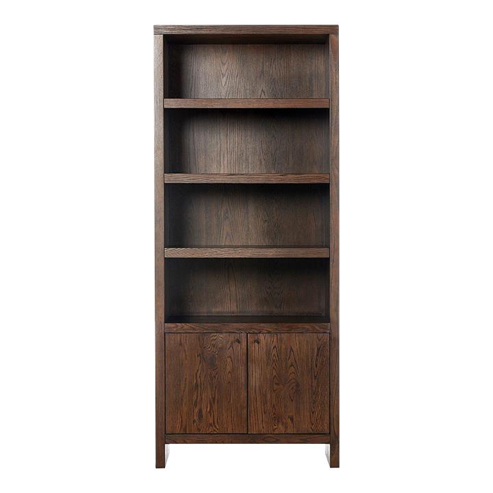 Torrington Bookcase - Umber Oak Veneer | Chairish