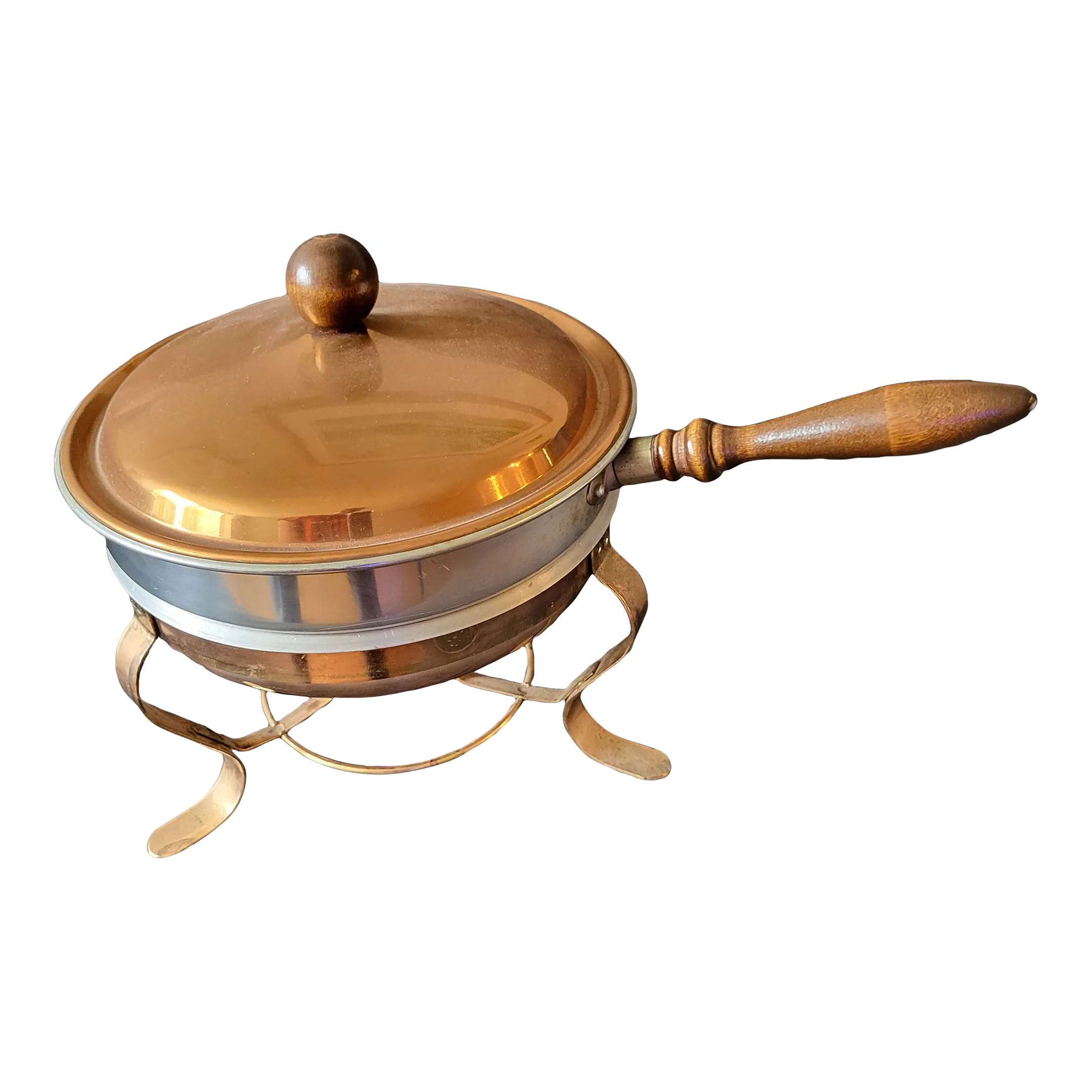 Copper Chafing Dish, Mid Century | Chairish