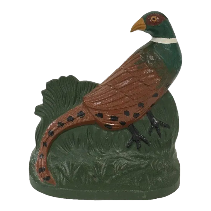 Vintage Cast-iron Pheasant Doorstop | Chairish