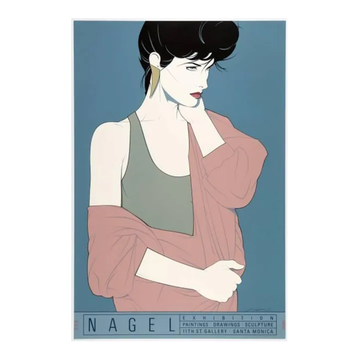 1980s After Patrick Nagel Commemorative #10 Postmodern Figurative Print ...