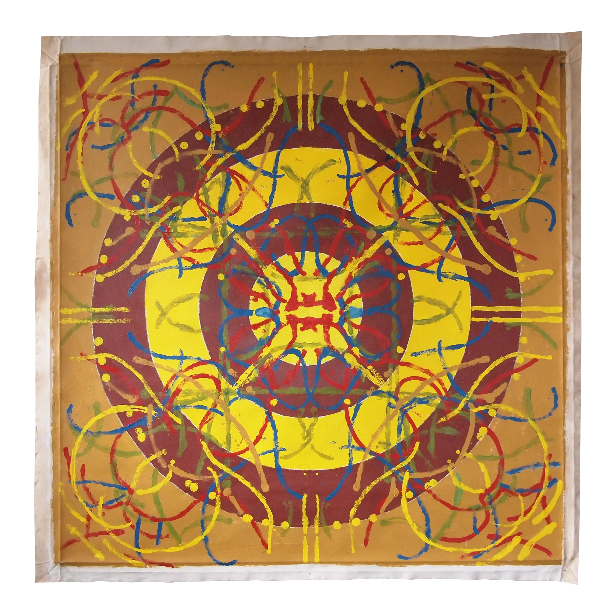 Original 1973 Peter Ford Young Modern Abstract Acrylic Painting - Great ...