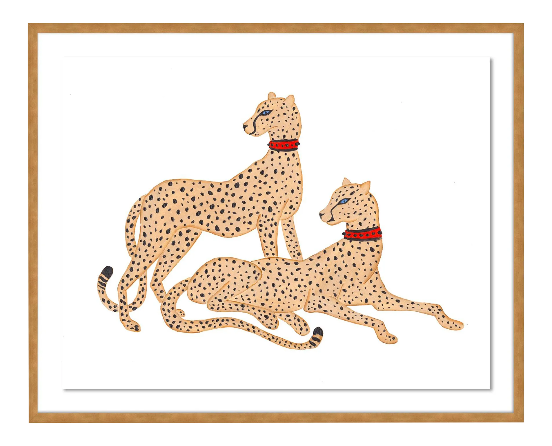 Camden & Carolina by Willa Heart in Gold Framed Paper, XS Art Print ...