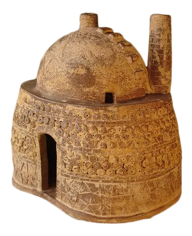 Mid 20th Century Contemporary Chinese Clay Model of a Kiln | Chairish