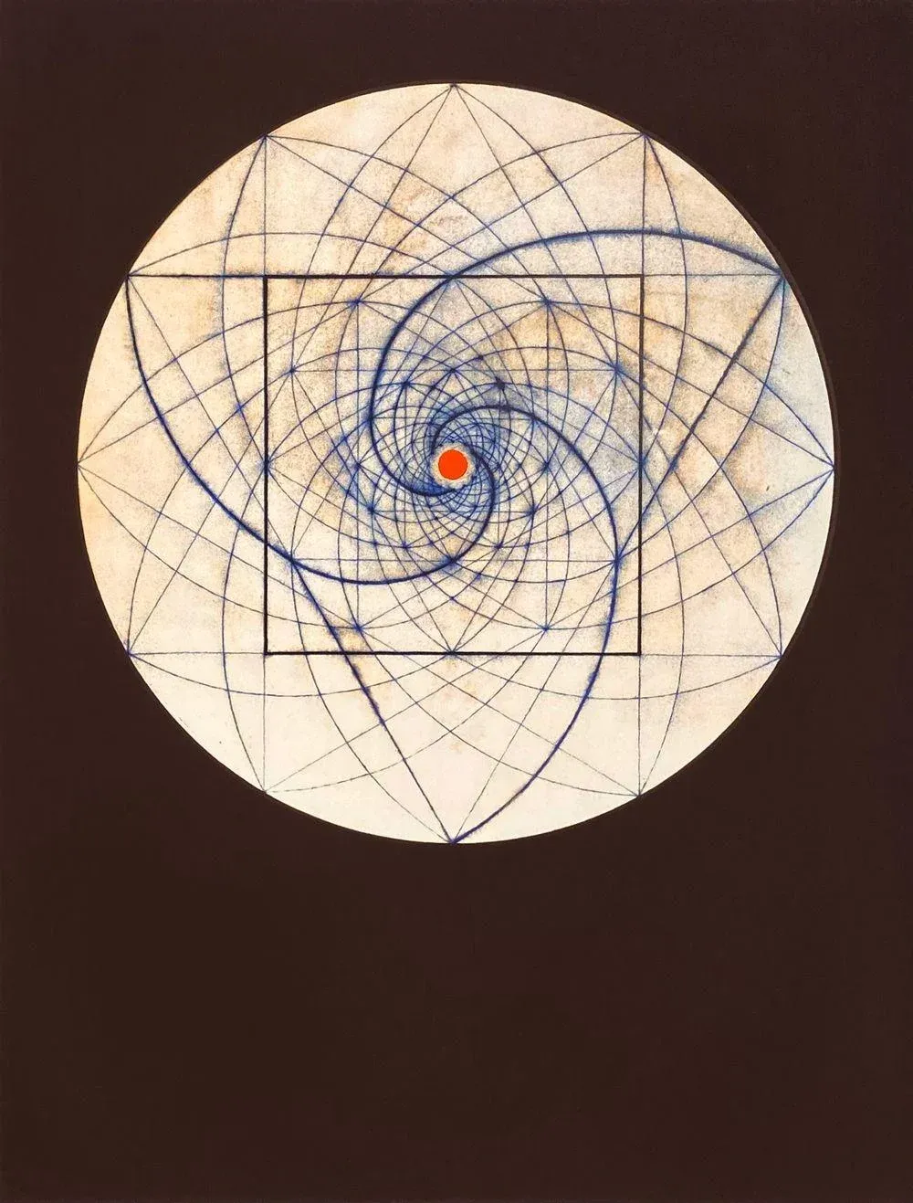 1972 José Maria De Labra Spiral Screen Print | Chairish