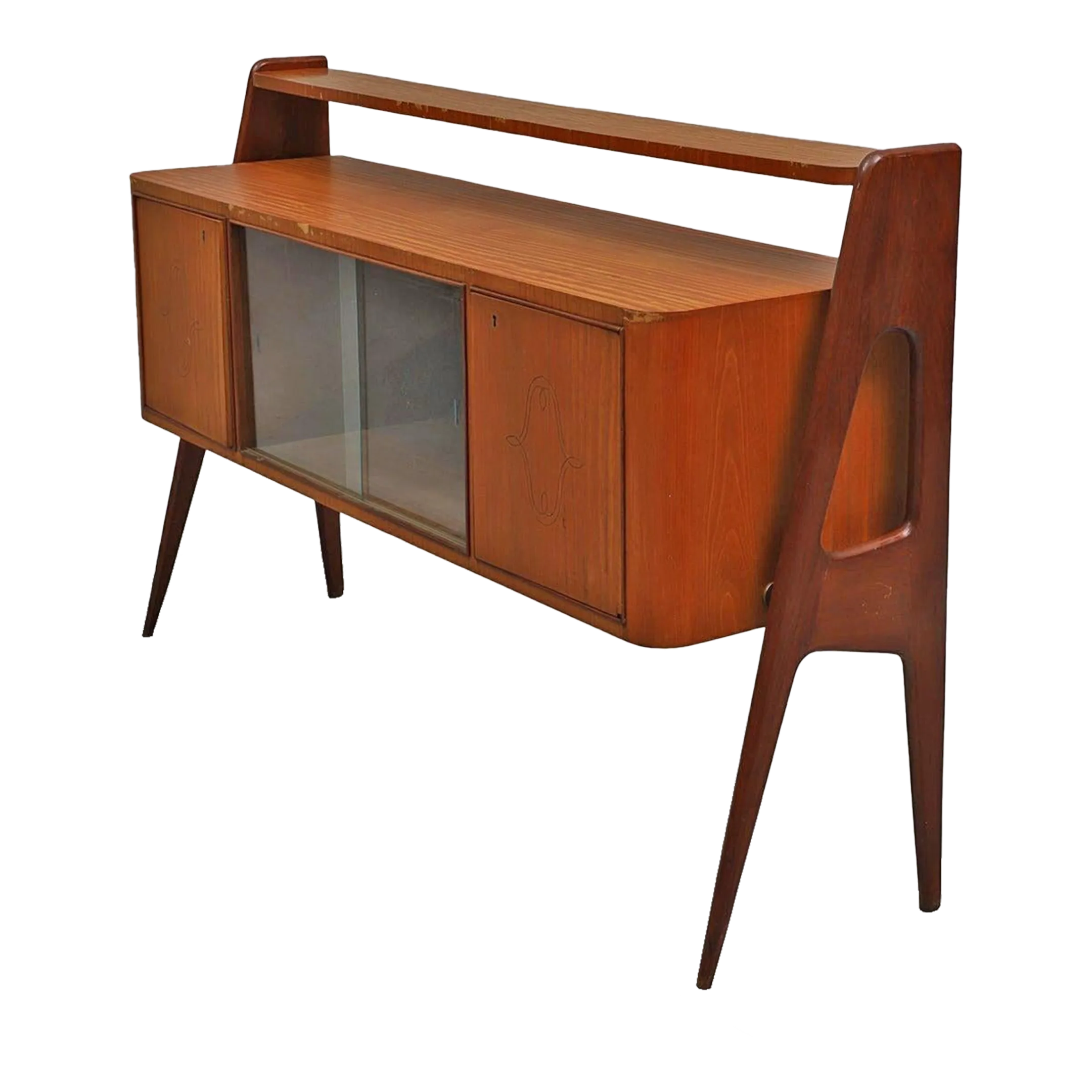 1950s Italian Atomic Sideboard in the Manner of Vittorio Dassi | Chairish