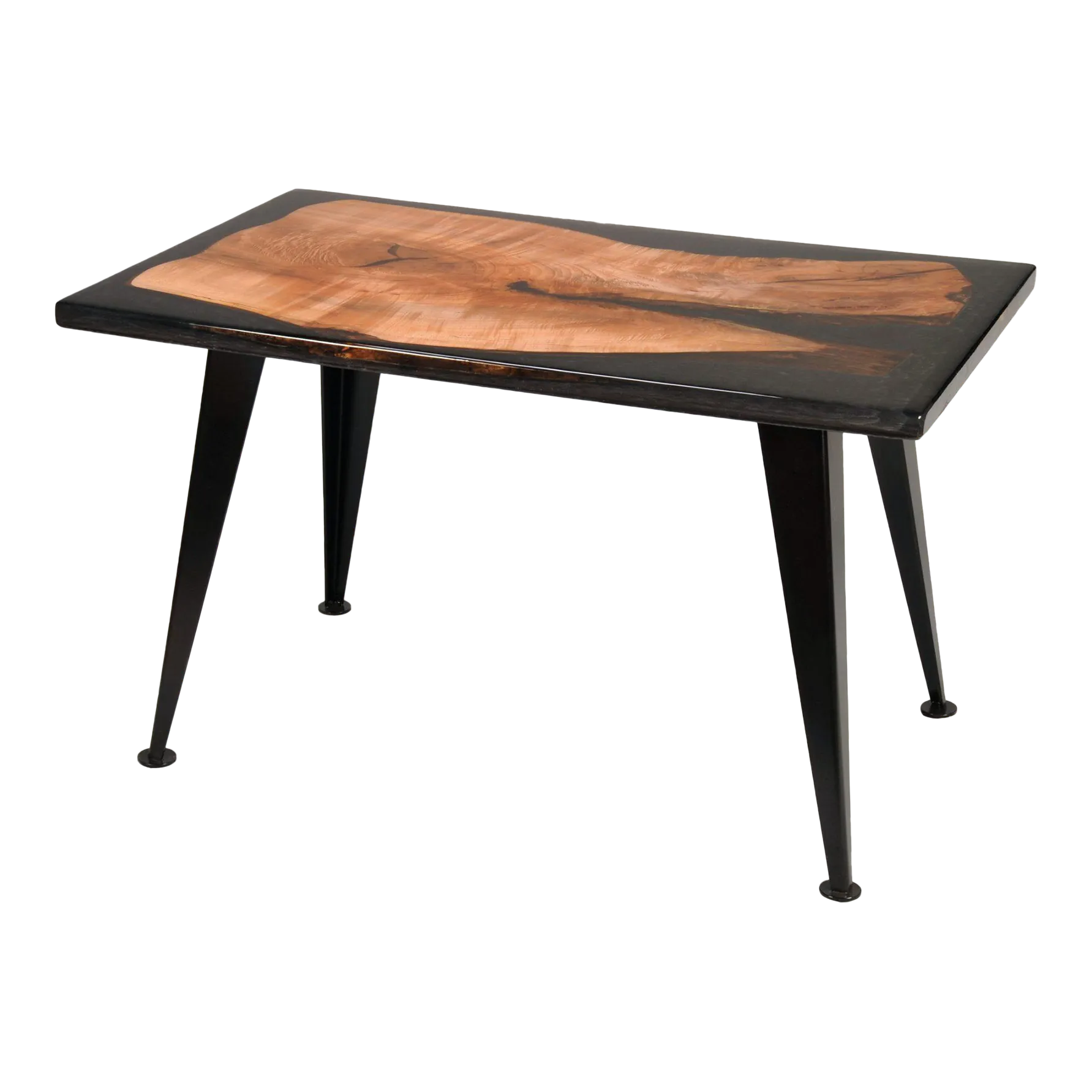 Enrico Bartolini Figured Norway Maple Epoxy Table - Brass Tag #123 ...