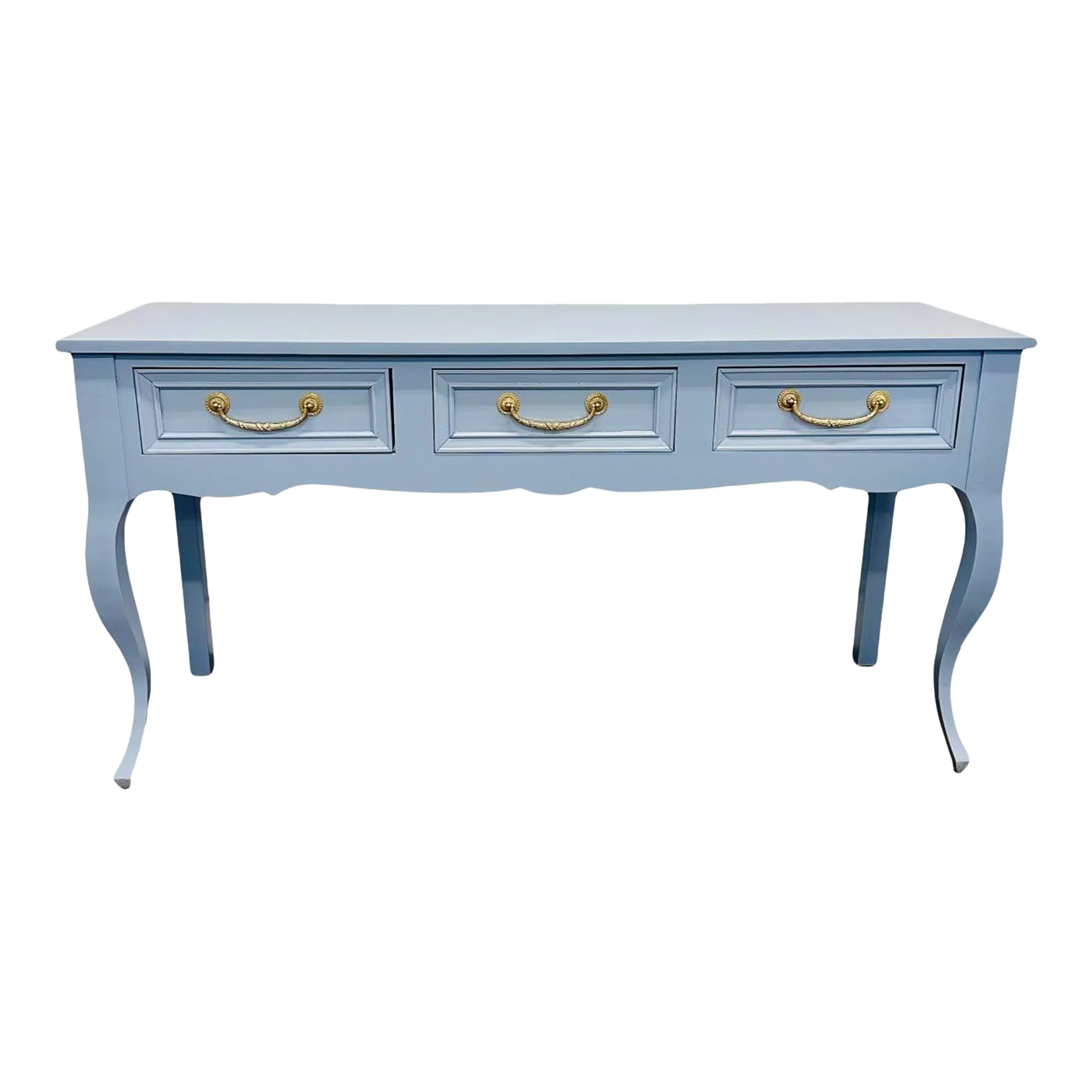 1950s Blue Console Table | Chairish