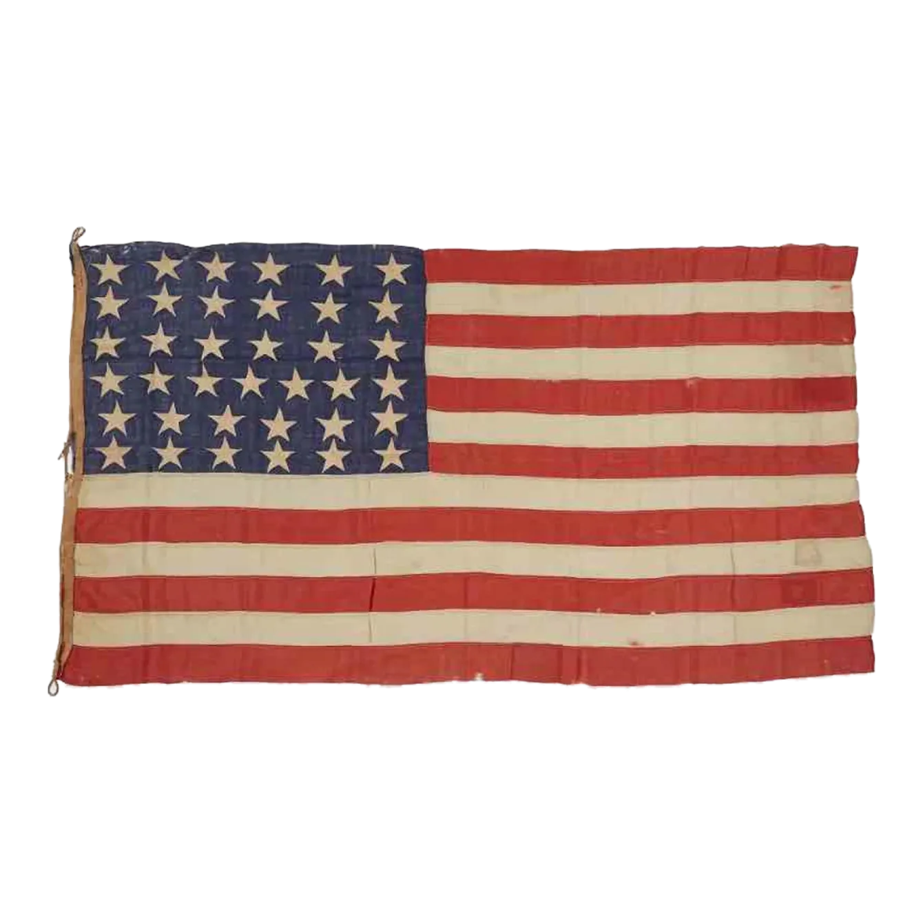 Antique 37-Star American Flag, Nebraska, Circa 1867 | Chairish