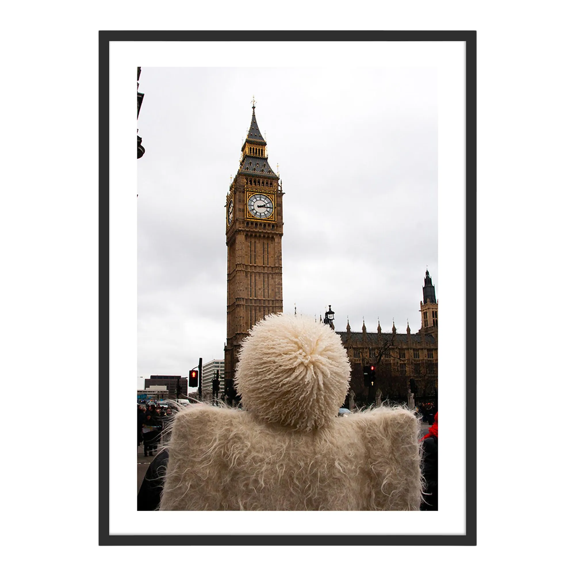 Big Ben by David Gibson in Black Frame, Medium Art Print | Chairish