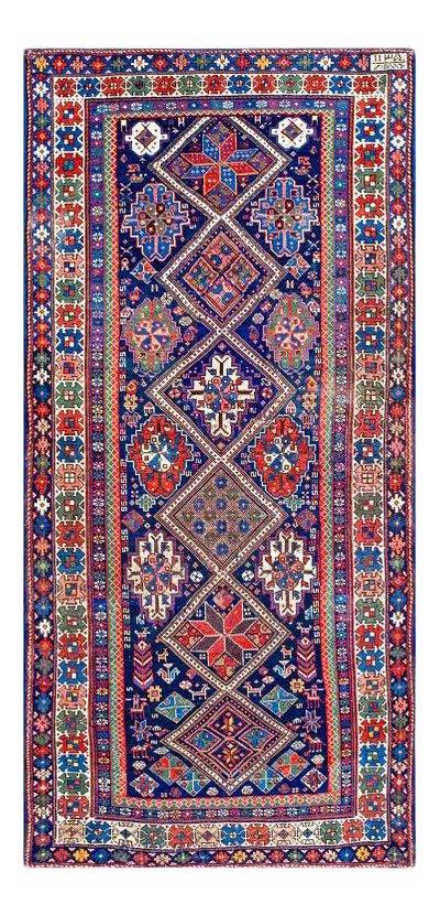 1900s Vintage Caucasian Rug | Chairish