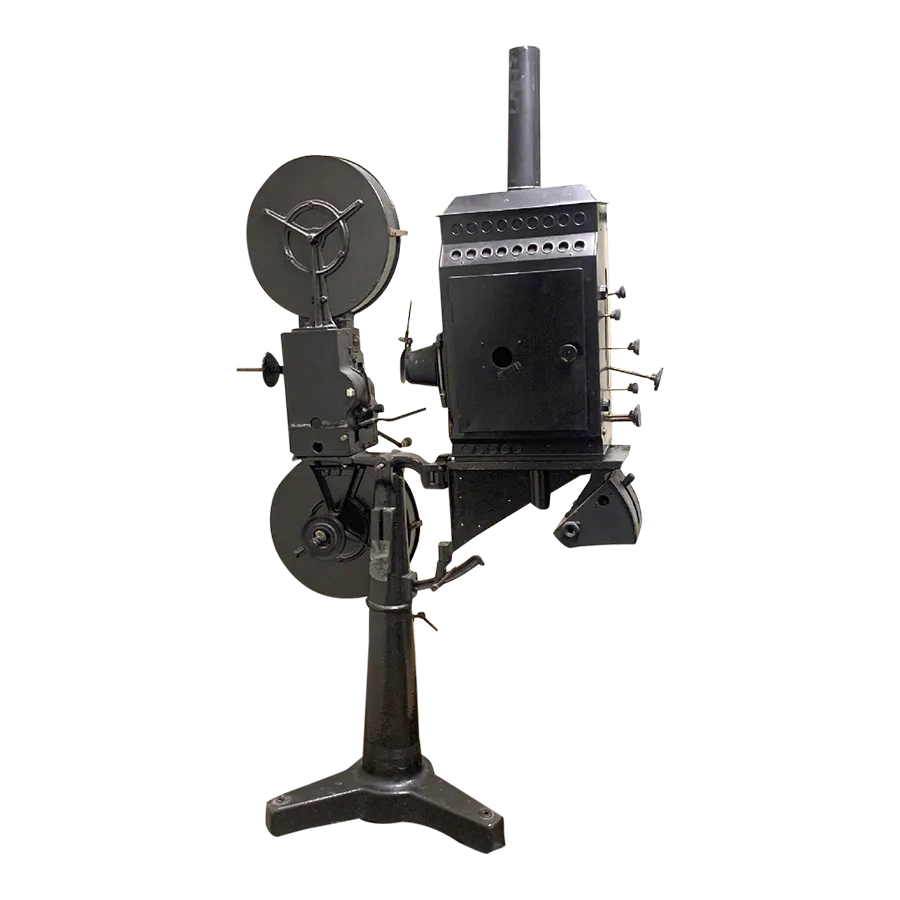 1909 35mm Floor Standing Movie Theater Hand Crank Projector | Chairish