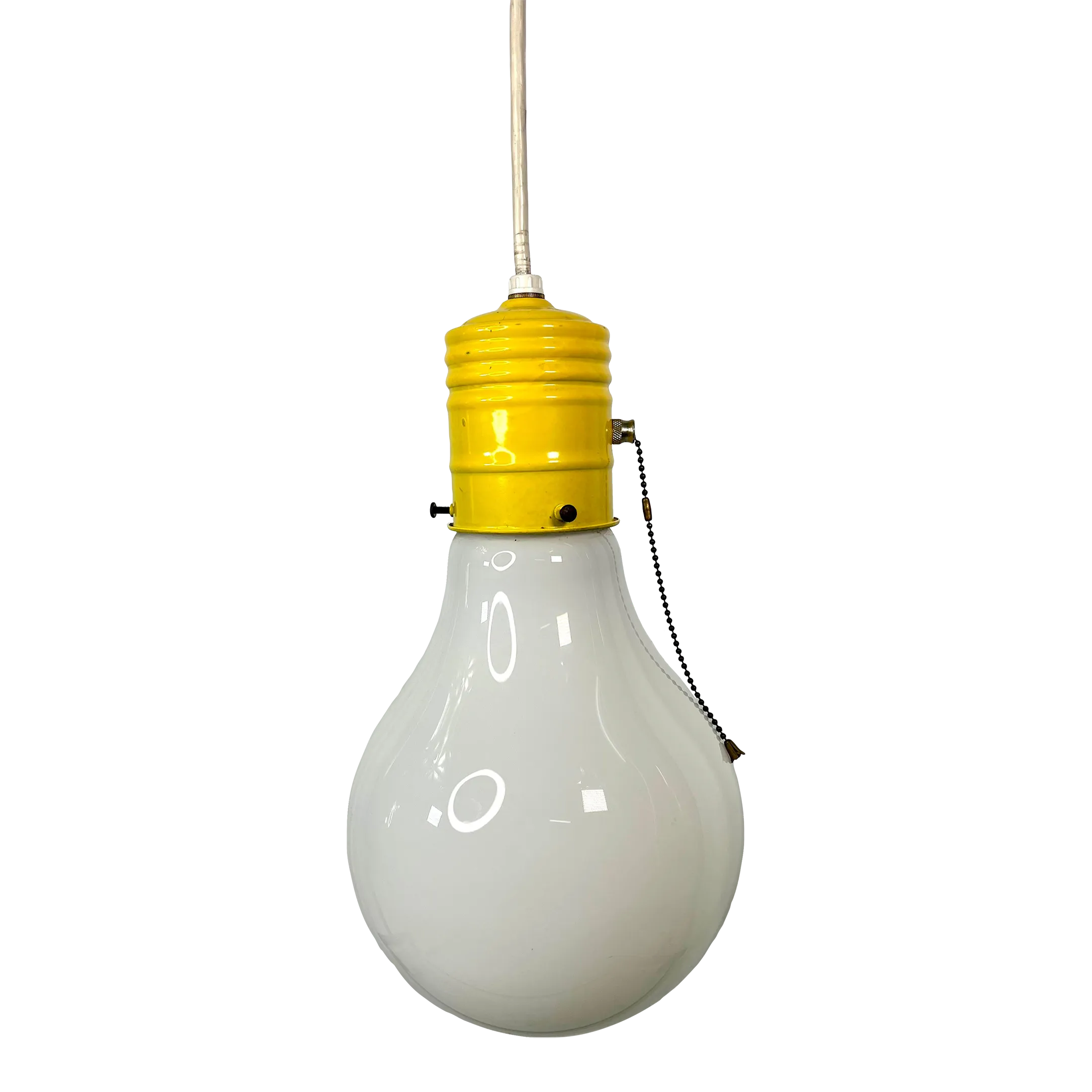 Mid-Century Modern Large Pop Art Light Bulb Pendant Light | Chairish
