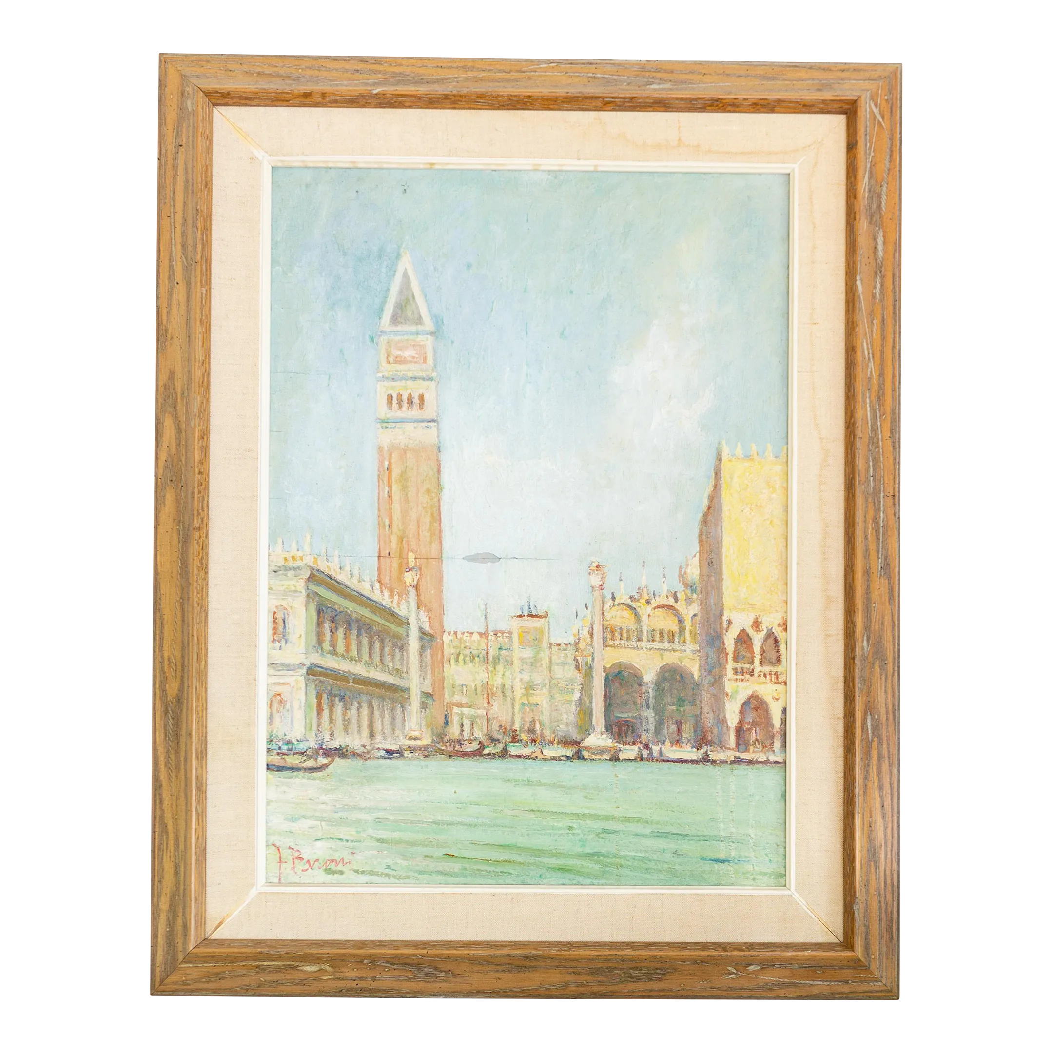 Venice Grand Canal Painting by Italian Artist Franco Baroni | Chairish