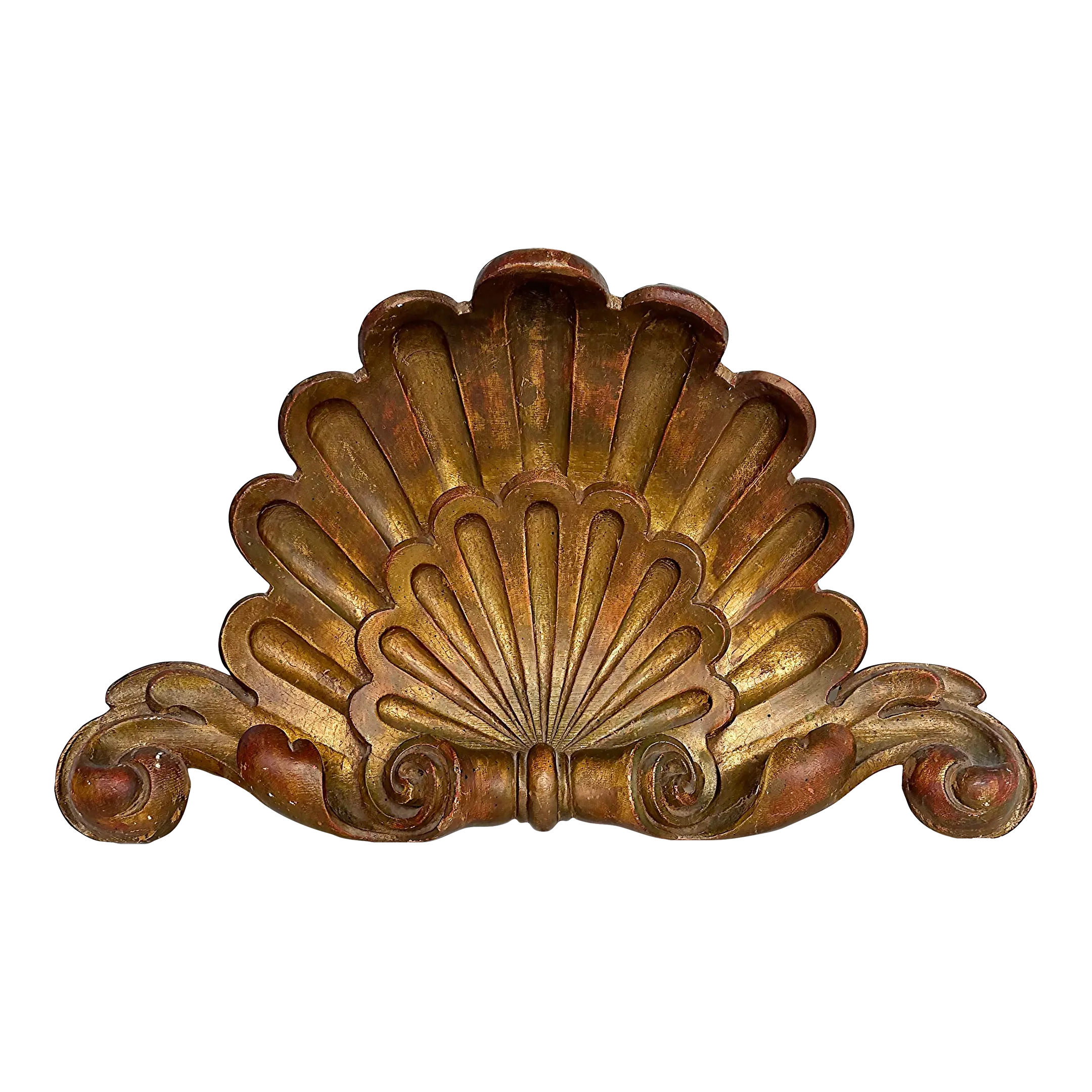 1930s Art Deco Brach-Allen Plaster Shell Wall Mounted Sculpture | Chairish