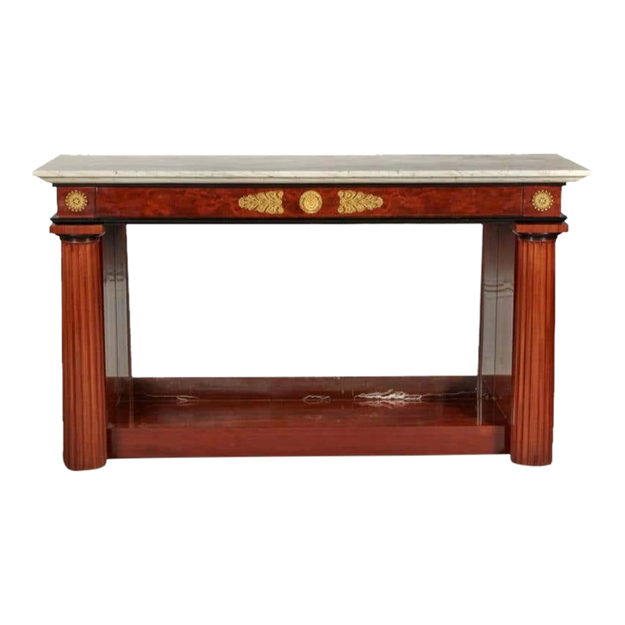 Early 19th Century Russian Empire Ormolu-Mounted Mahogany Console Table ...