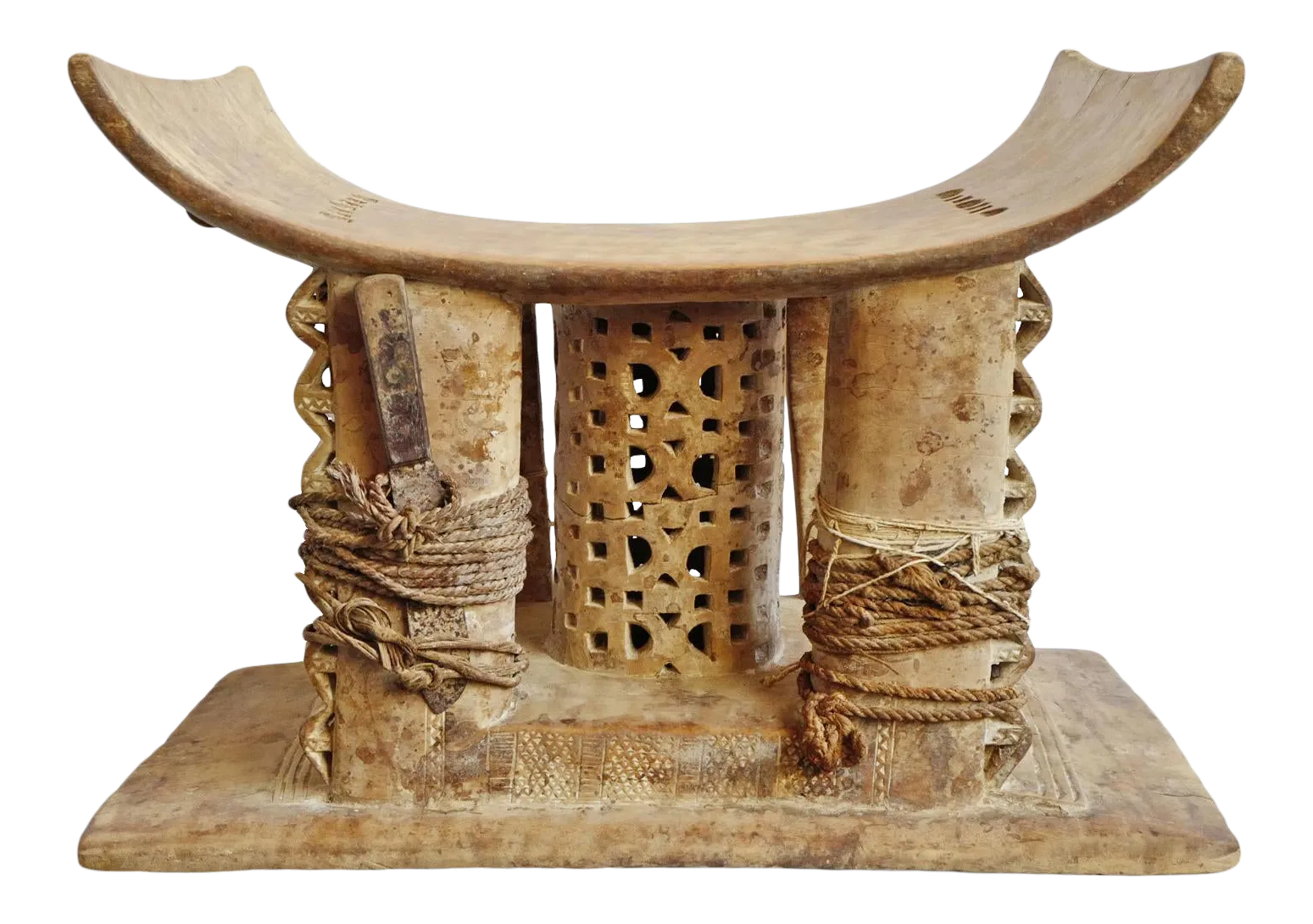 Early 20th Century Original Asante Chief Stool | Chairish