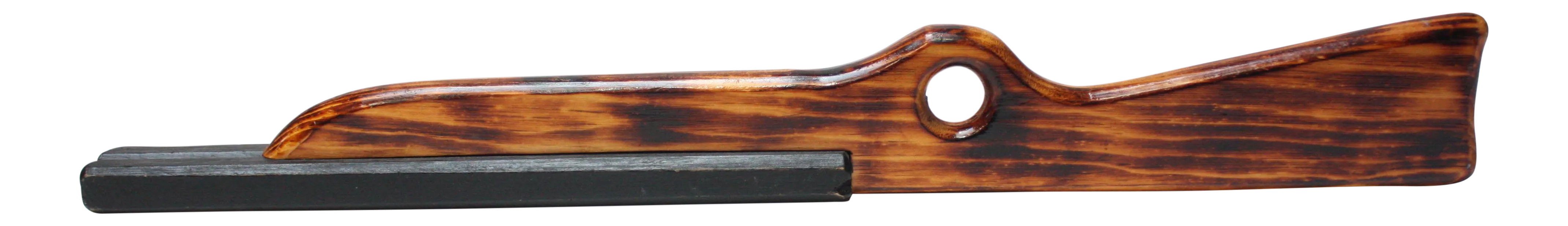 Vintage Primitive Decorative Wooden Rifle | Chairish
