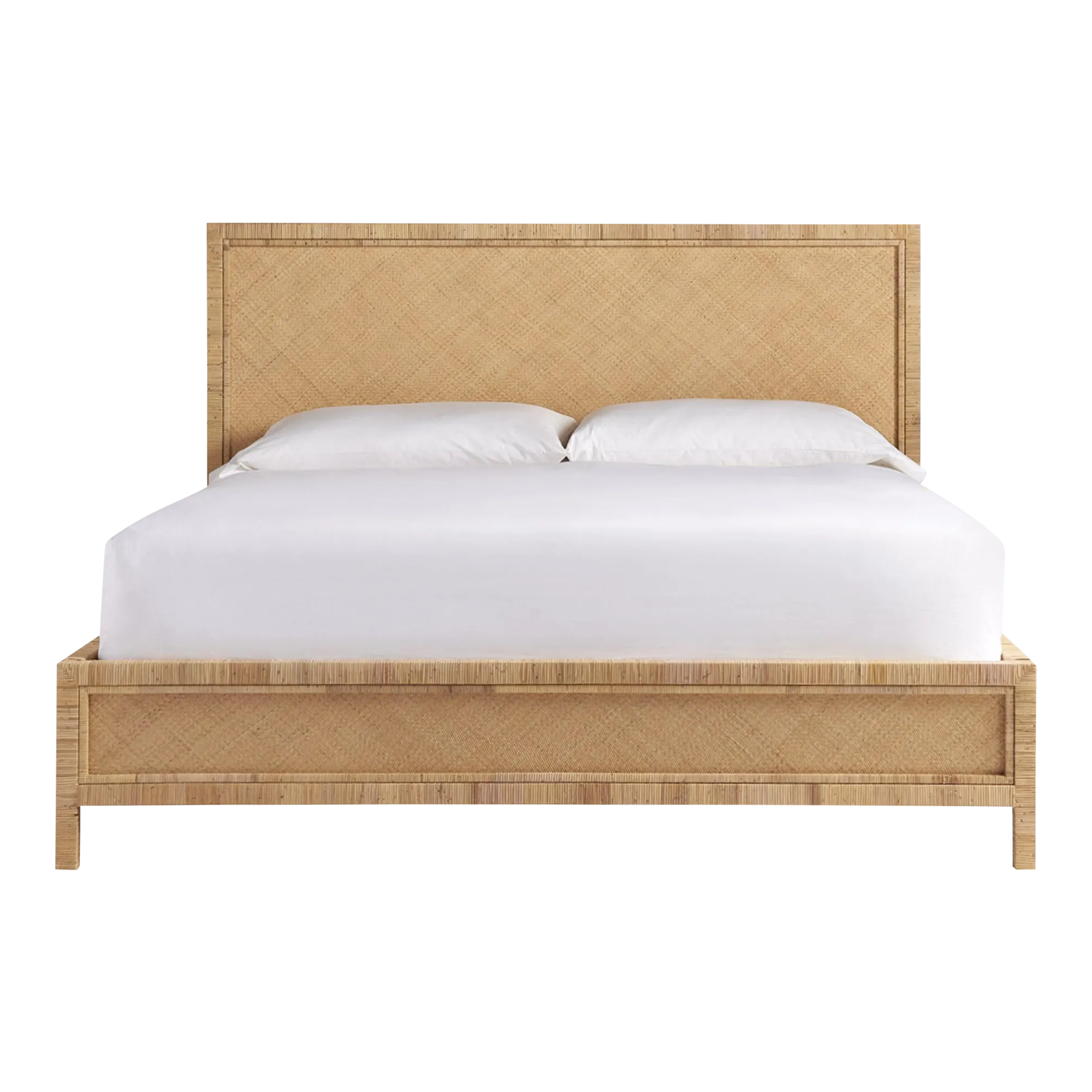 Shoreline Long Key Bed King 66, Beige | Chairish