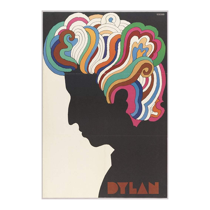 1967 Bob Dylan - Milton Glaser Poster | Chairish