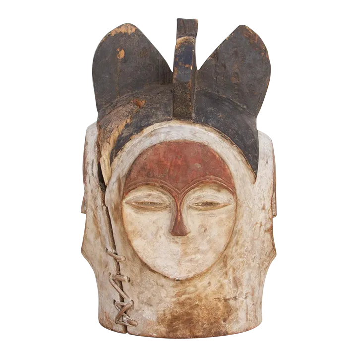 Antique Ceremonial Fang Ngil Mask | Chairish