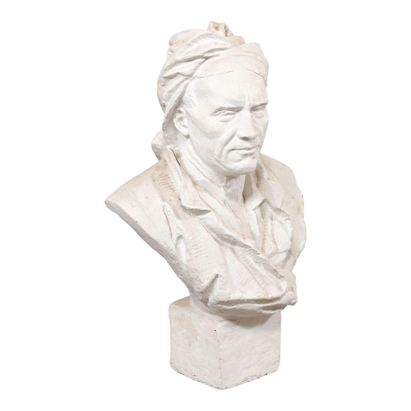 Mid 20th Century French Plaster Bust of Nicolas Coustou | Chairish