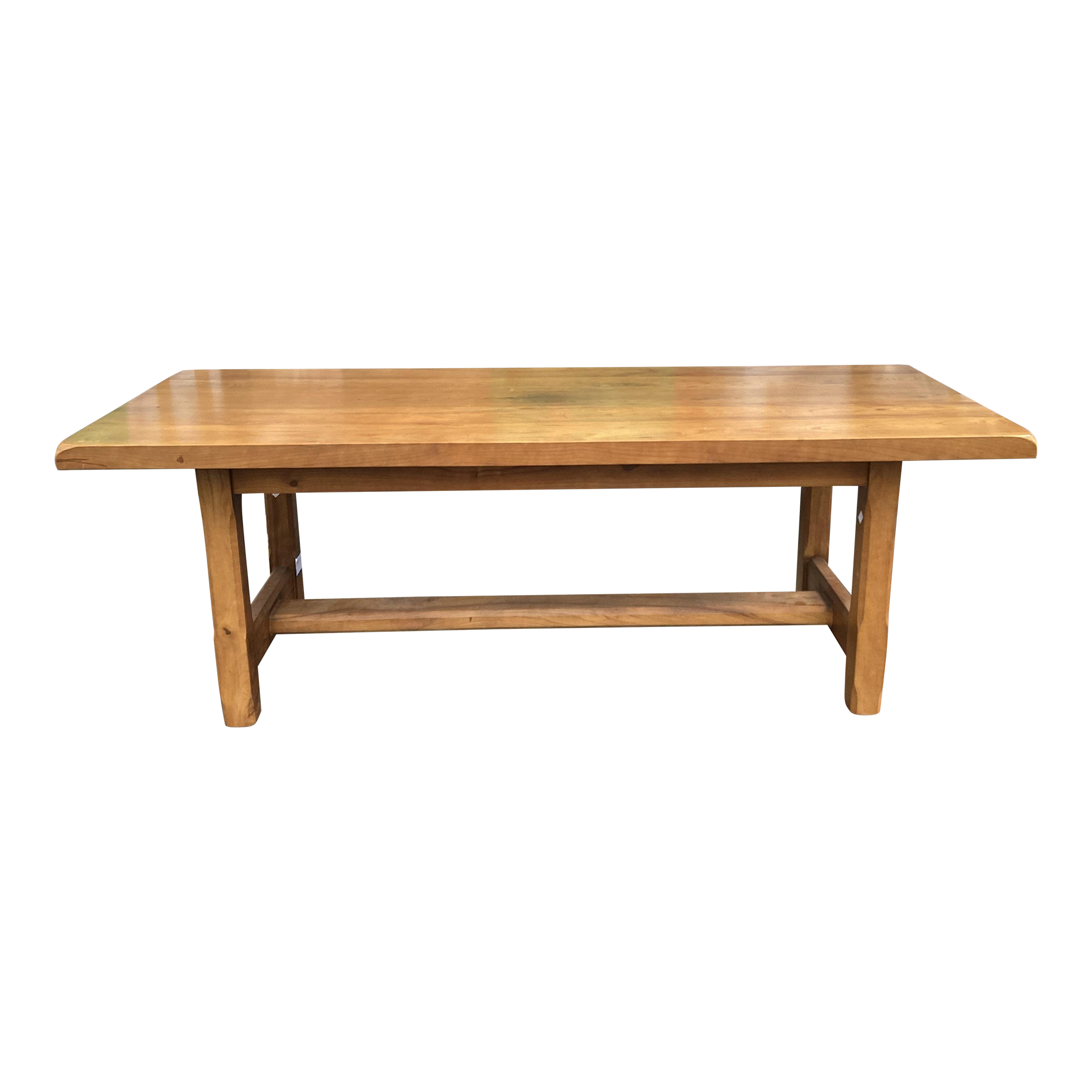 French Solid-Plank Elm Farm Table | Chairish