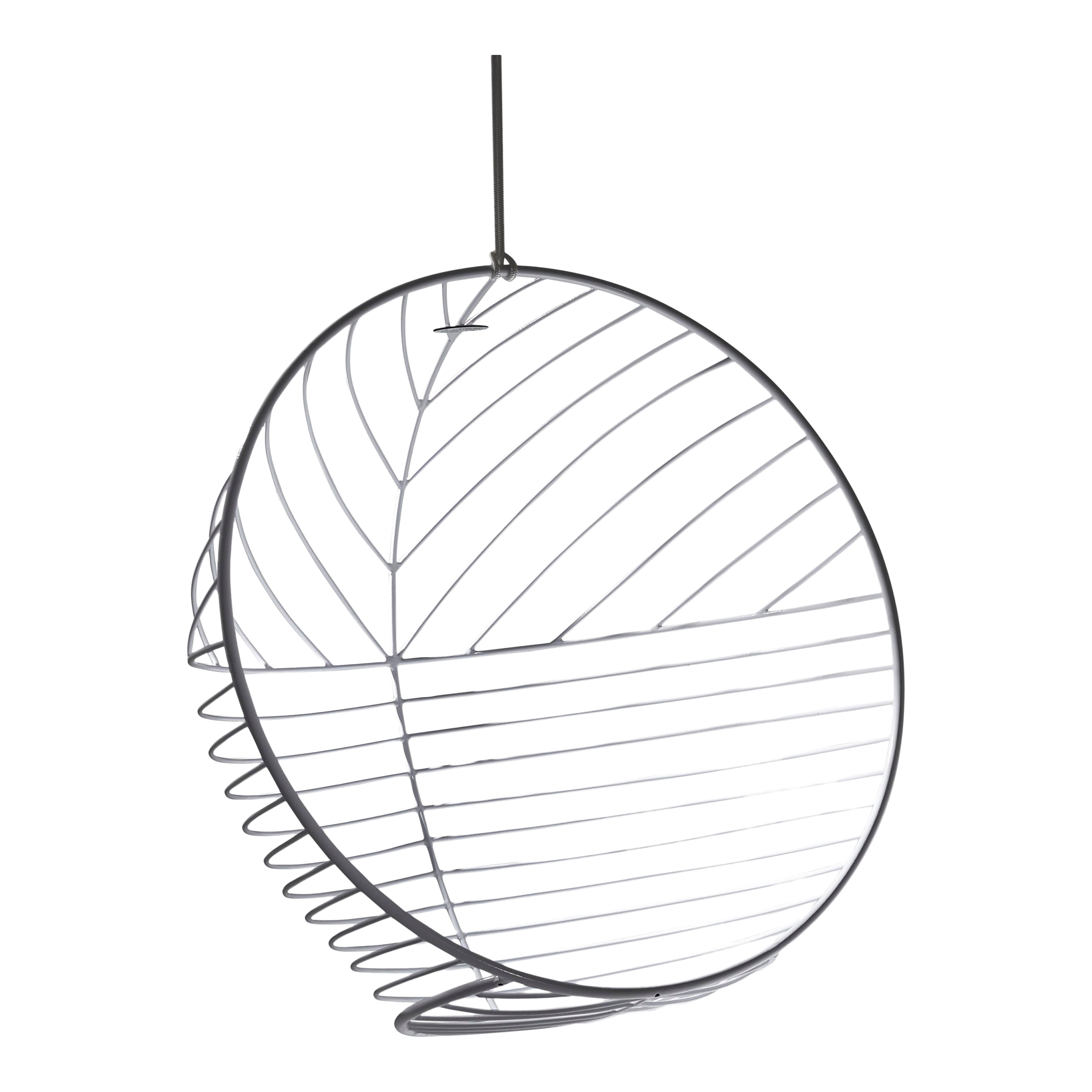 Modern Steel Bubble Hanging Chair | Chairish