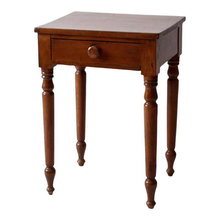 Antique American Sheraton Style Side Table | Chairish