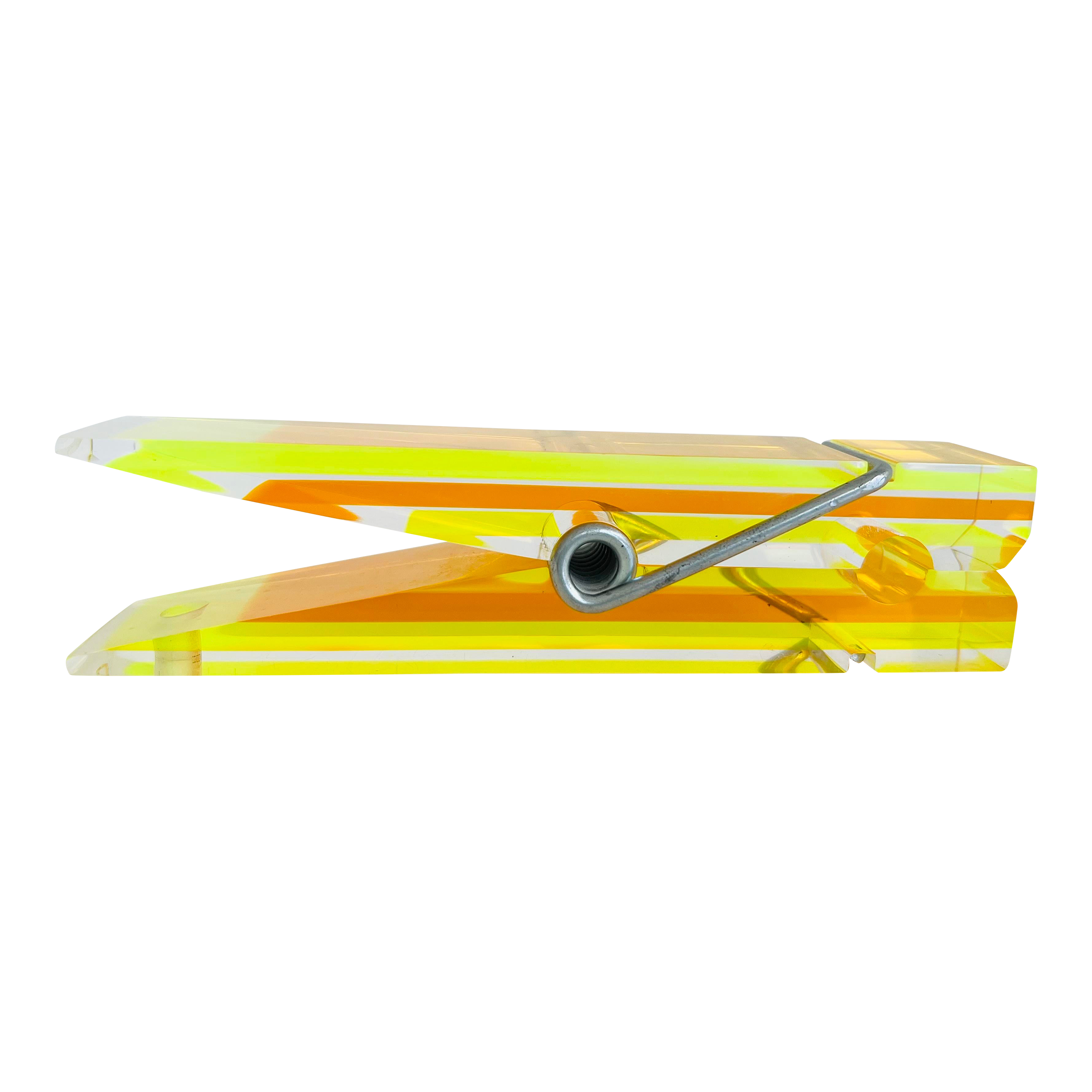 1970s Mid-Century Colored Optic Lucite Oversized Clothes Pin Clip ...