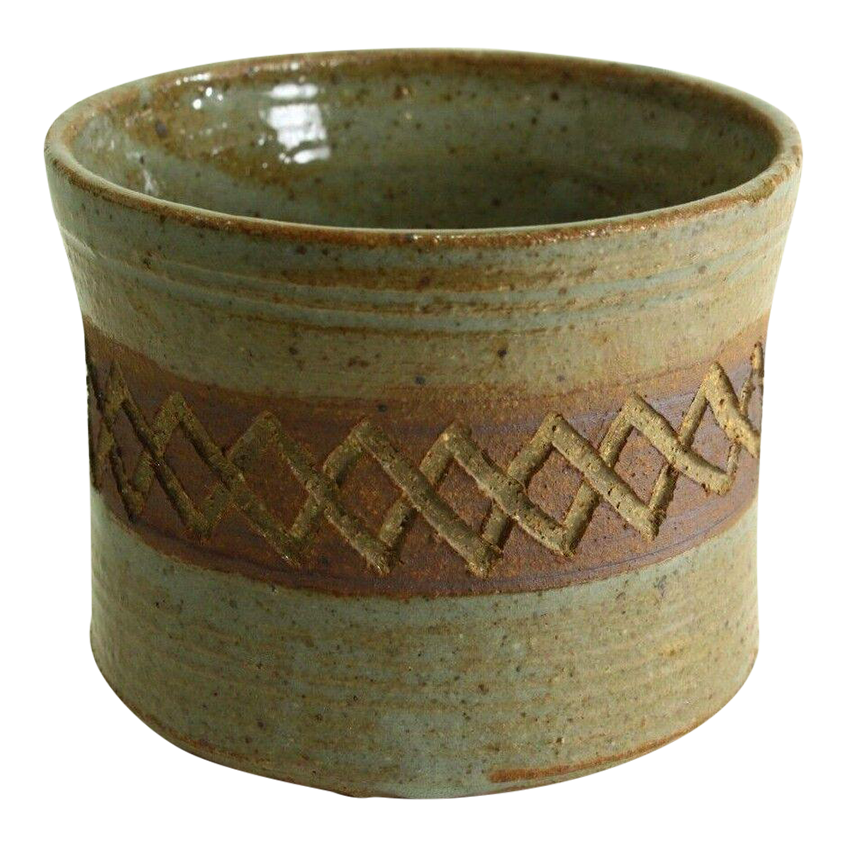 1980s Native American Pottery Cachepot Signed Grace Thorpe | Chairish