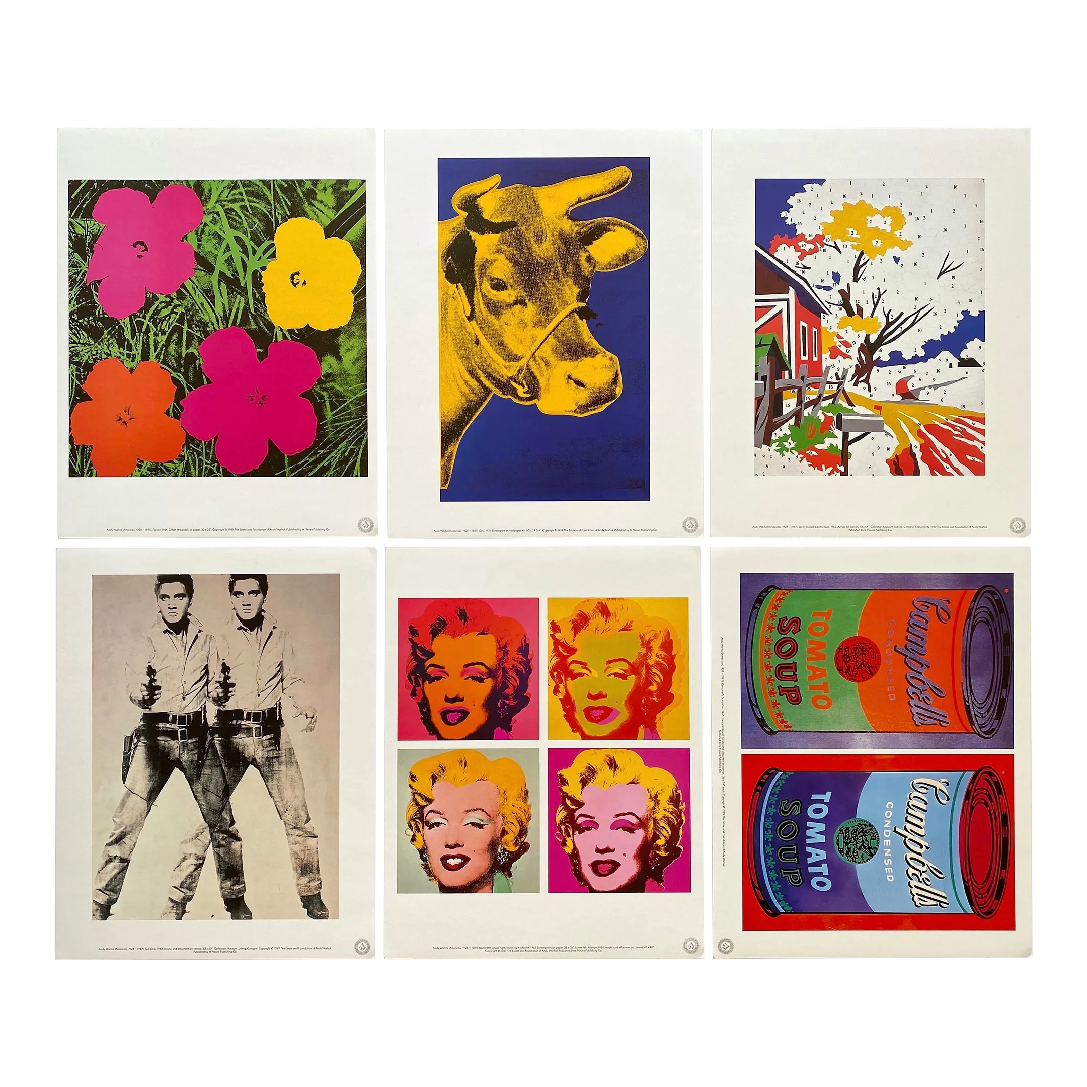 Andy Warhol Estate Vintage 1989 " Pop Art Portfolio " Lithograph Prints ...