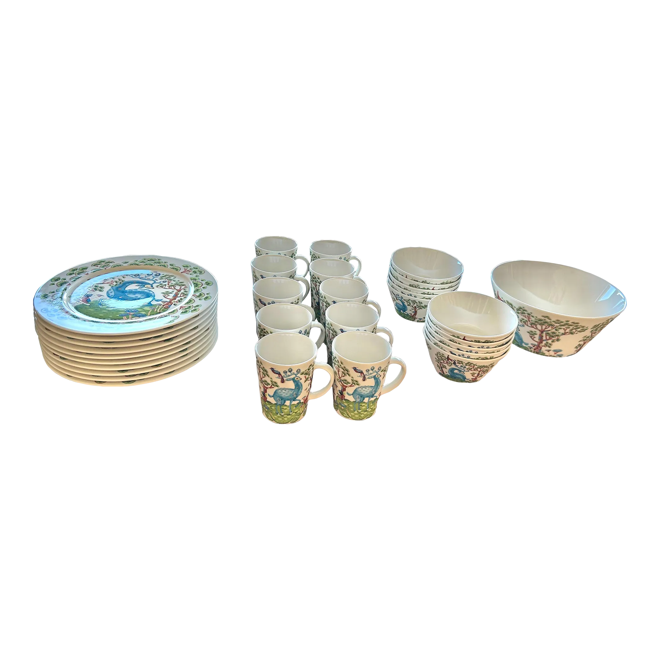 Iittala Finland Satumetsa Fairy Tale Dinnerware Set- 31 Pieces | Chairish